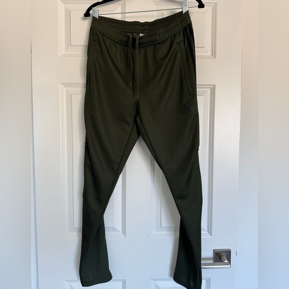 adidas | Pants | Adidas Mens Olive Green Track Pants | Poshmark